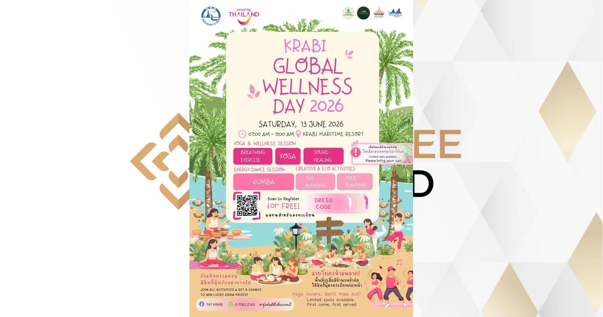 Krabi Global Wellness Day 2026 - THAILAND.GO.TH
